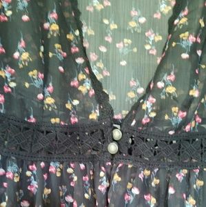 Xhilaration | Tops | Xhiliration Long Sheer Floral Maxi Duster | Poshmark